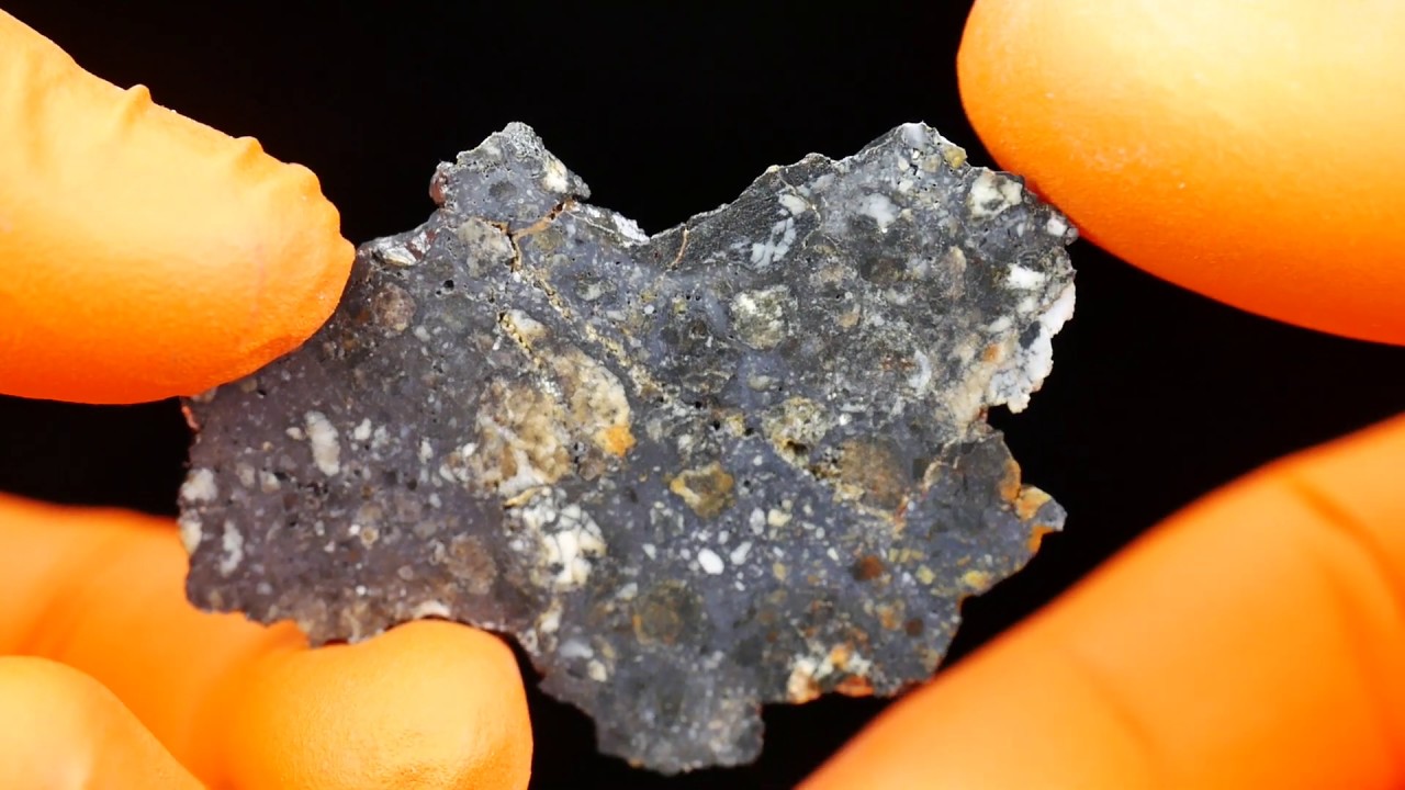 Meteorite NWA 13278 Achondrite Aubrite 5.00 gram - YouTube