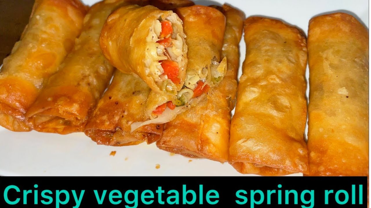 vegetable spring roll recipe |crispy spring roll |ramadan special ...