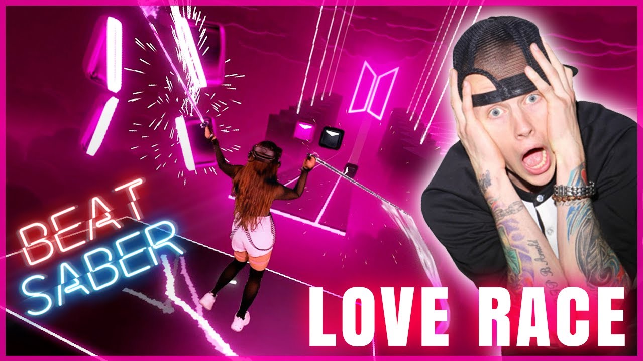 Machine Gun Kelly in Beat Saber | Love Race Reaction in VR - YouTube