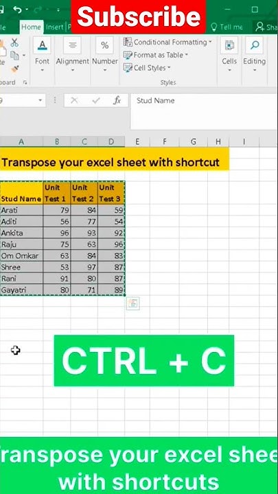 Transpose your excel sheet in excel #shorts #excel #datascience #database #dataanalytics - YouTube