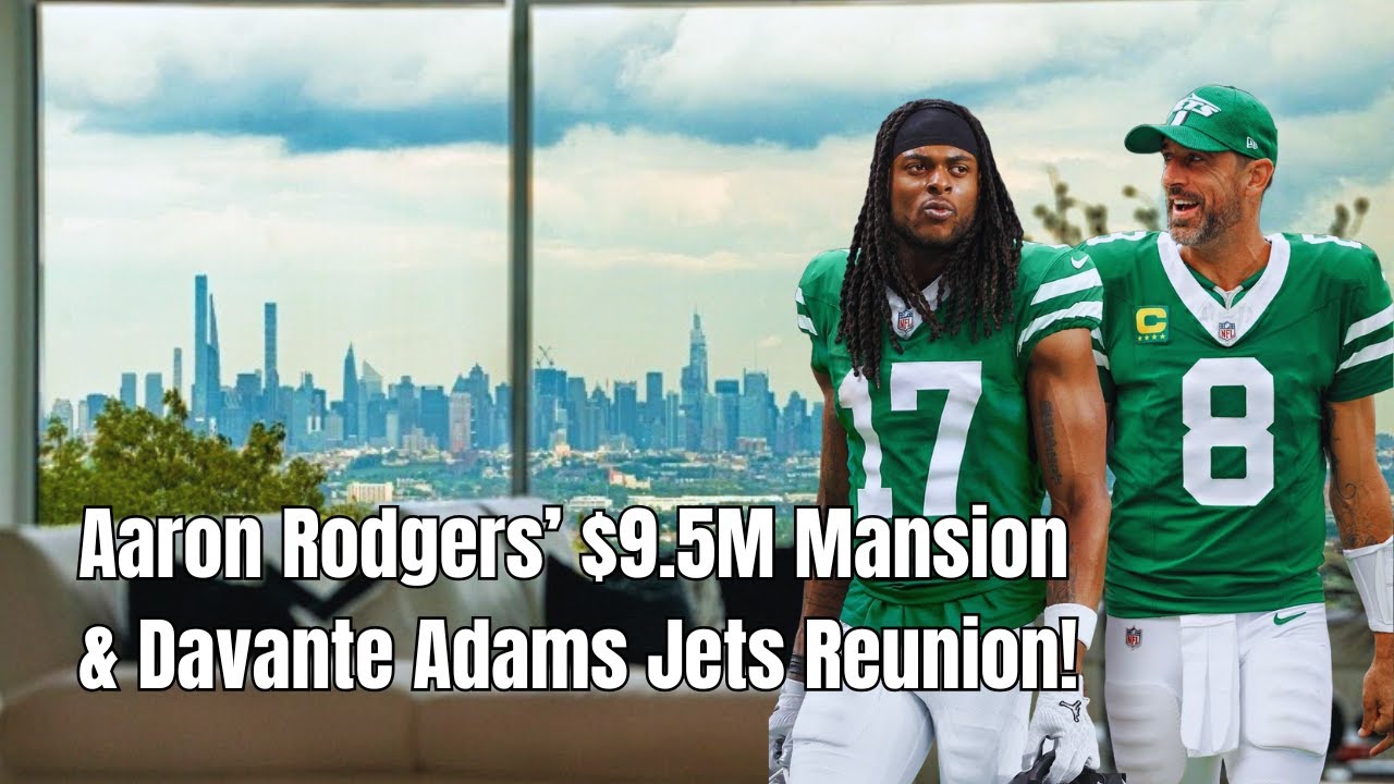 Aaron Rodgers' $9.5M New Jersey House & Roommate Davante Adams! - YouTube