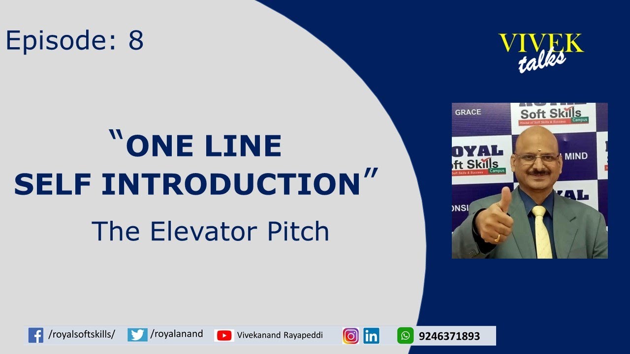 Ep8. The One line Self Introduction - YouTube