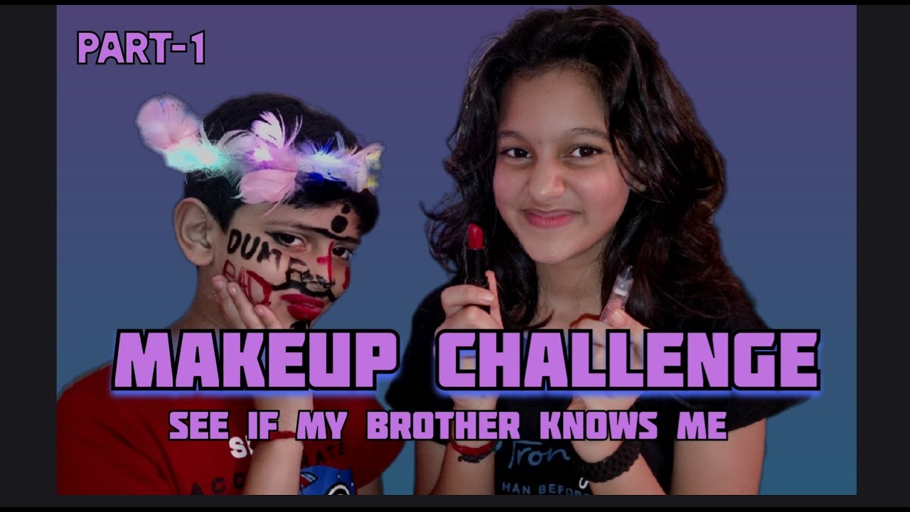 I DID MAKEUP ON MY BROTHERS FACE EACH TIME HE GOT AN ANSWER WRONG ...