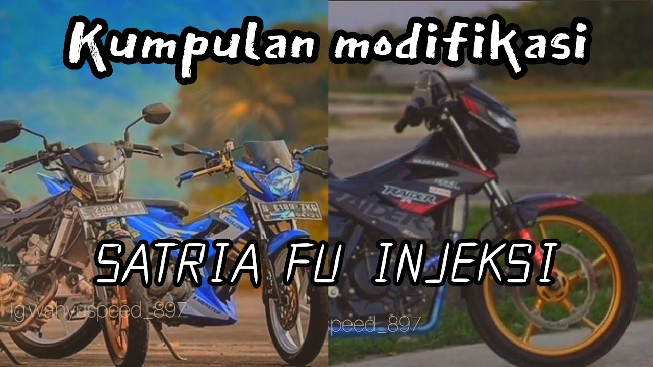 Modifikasi SATRIA FUFI semi roadrace style (komorod) - YouTube
