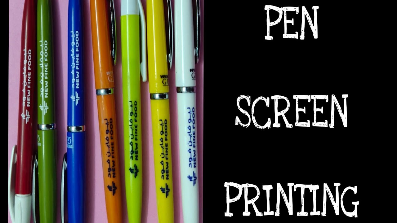 PEN SCREEN PRINTING. [PRINTO TECH] - YouTube