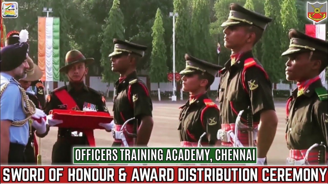 Sword Of Honor & Award Distribution At OTA, Chennai; Passing Out Parade ...