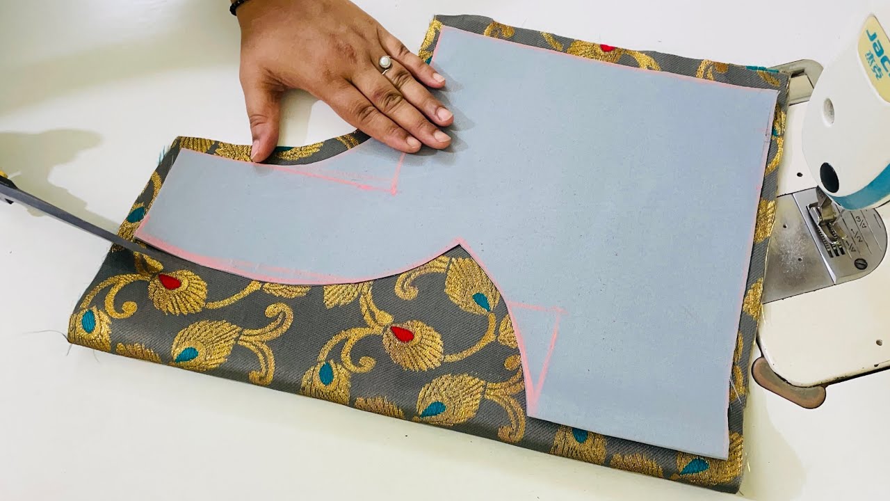 Designer Blouse Designs Cutting and Stitching Back Neck Blouse Designs ...