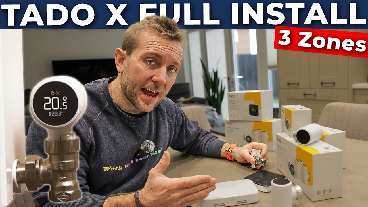HOW TO INSTALL TADO X RADIATOR THERMOSTATS - 3 Zones! - YouTube