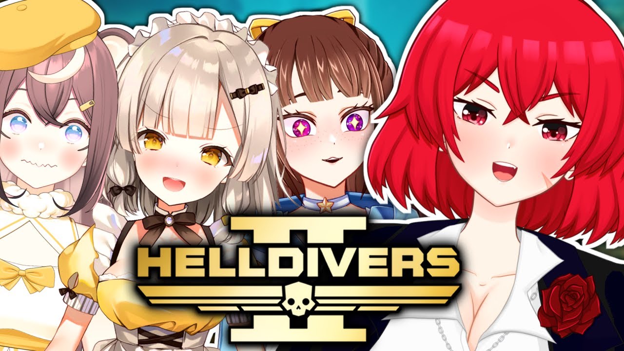 BEST Helldivers 2 Vtuber Girl Squad Ready To Liberate The Universe!|🔴LIVE Collab - YouTube