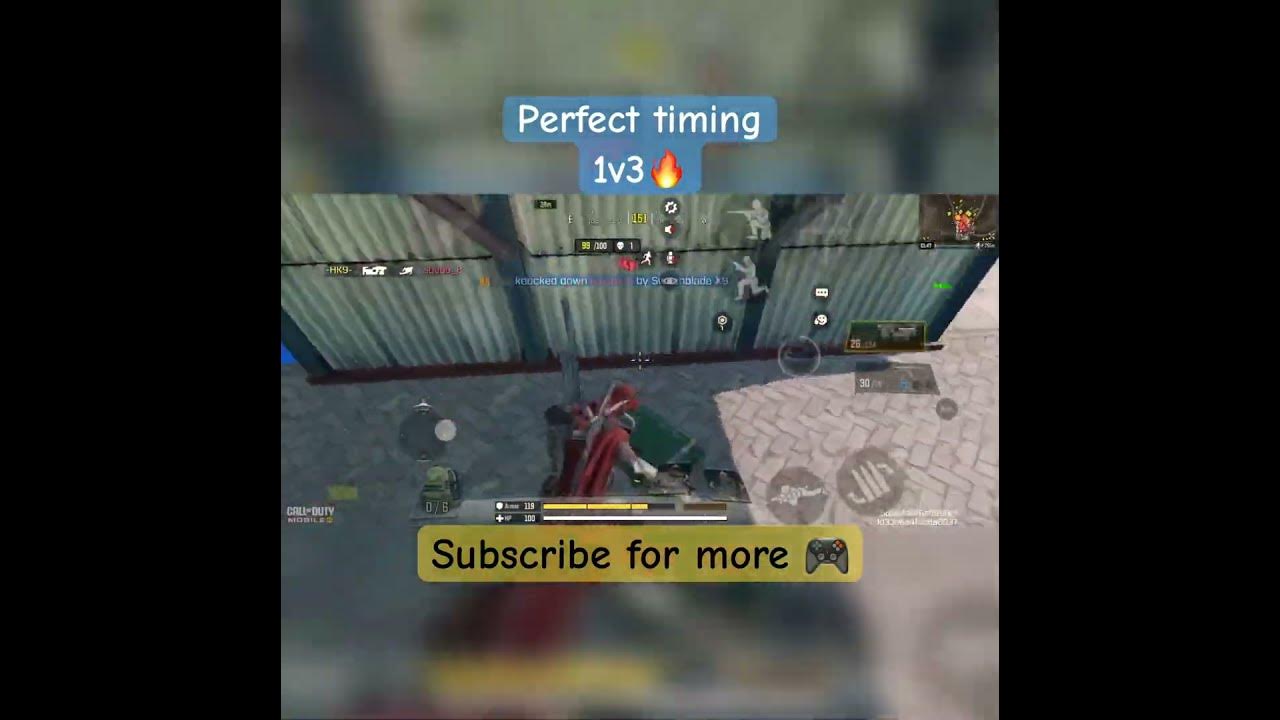 Perfect Timing 1v3 🔥 Codm Br Hk9 Codm Codmobile Codmobilegameplay