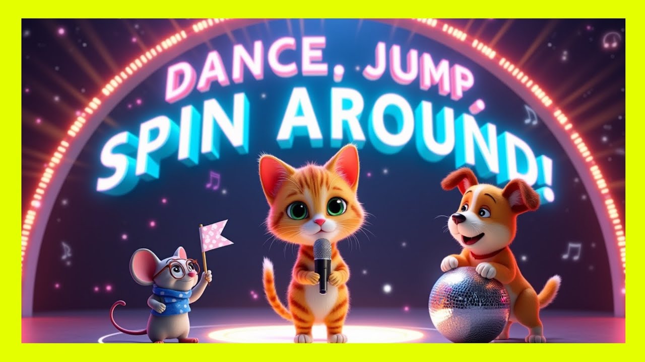 Dance, Jump, Spin Around! Dance Song 🦊🔥 Stomp Clap Brain Break | Go ...