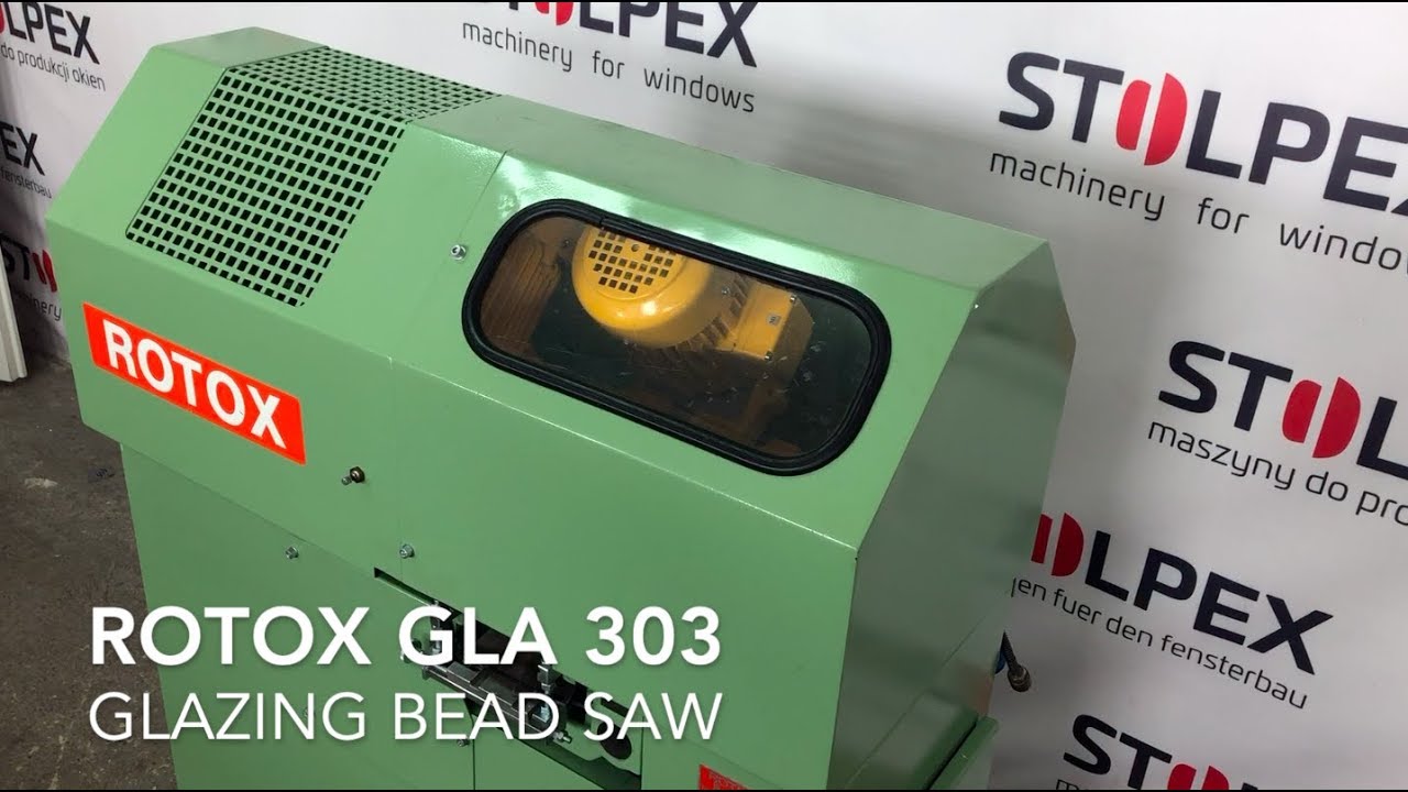 Glazing bead saw ROTOX GLA 303 - YouTube