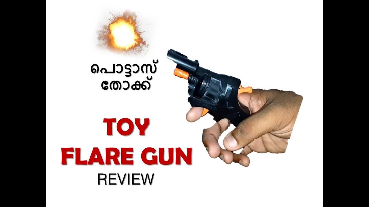 TOY FLARE GUN REVIEW / ഒരു അടിപൊളി പൊട്ടാസ് തോക്ക് / VLOG #4 - YouTube