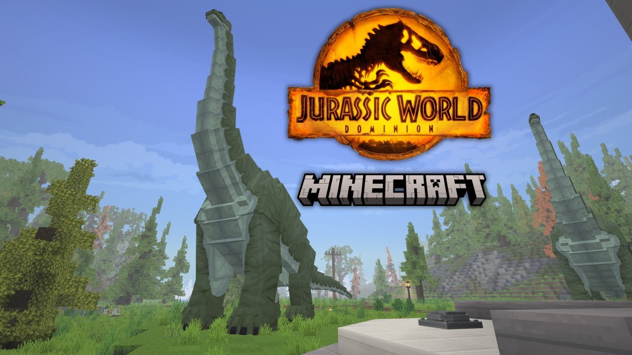 Working with dinosaurs...? - Minecraft JURASSIC WORLD ADVENTURES - YouTube