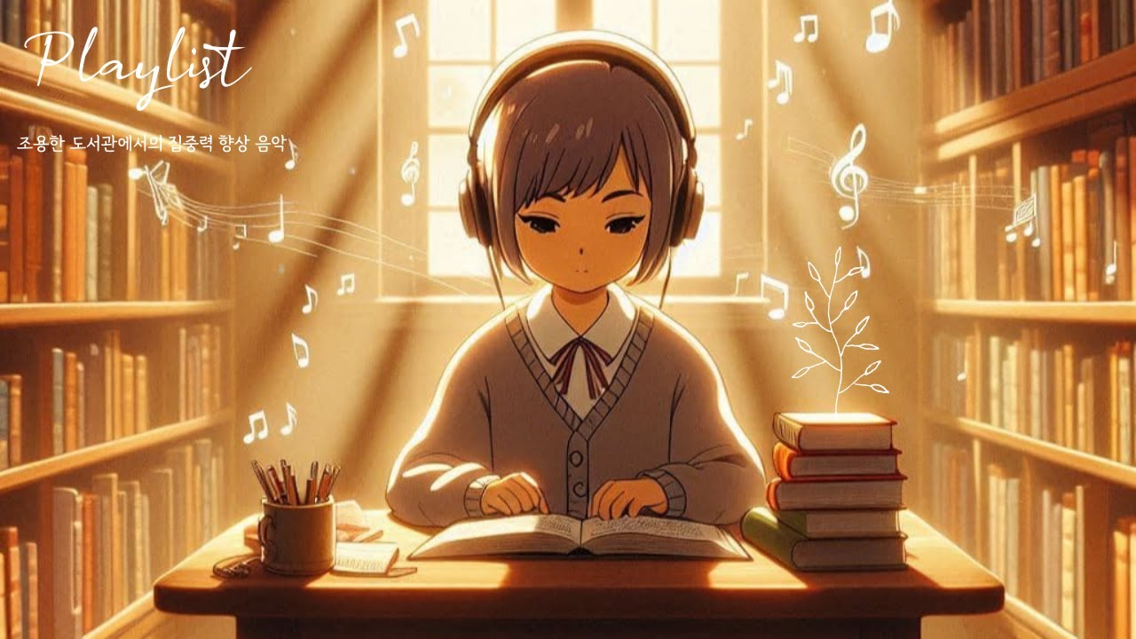 조용한 도서관에서의 집중력 향상 음악 | Lofi 로 공부와 힐링 - Library Study & Work / Chill ...