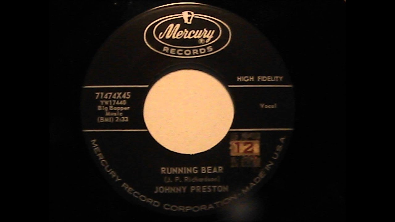 Johnny Preston Running Bear Mercury Records - YouTube