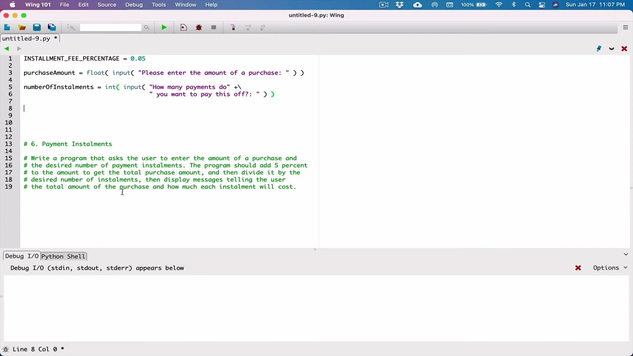 2.6. (Part 1) Payment Installments - Python - YouTube
