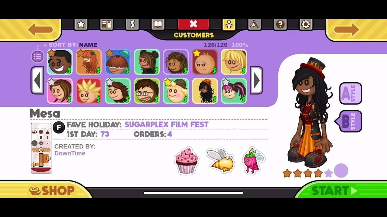 Papa’s Bakeria To Go! Episode 34: All Customer Outfits - YouTube