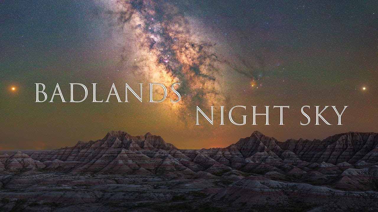 Badlands Night Sky - 4K - YouTube