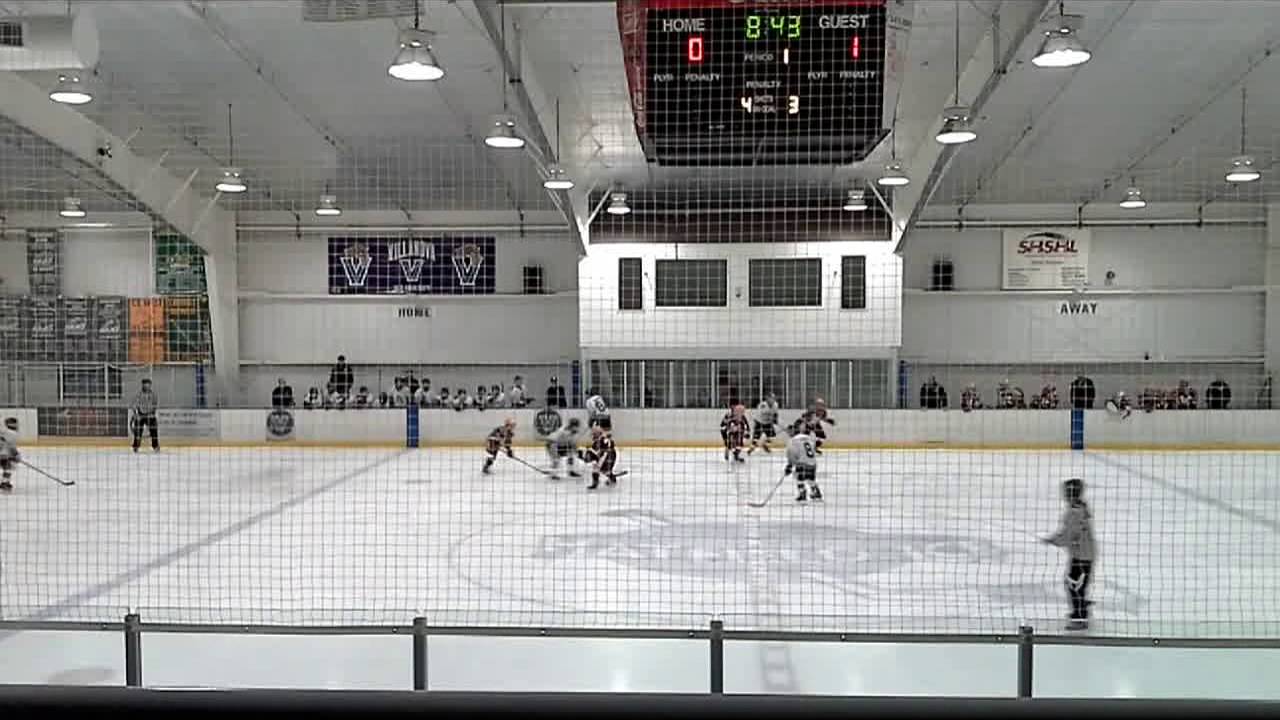 Warwick Wildcats vs Hatfield Ice Dogs Pee Wee A 10 1 2016 - YouTube
