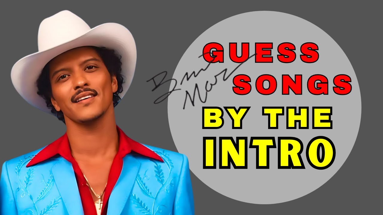 Can You Guess These 30 Bruno Mars Songs by Just the Intro? 🎶 | Music ...