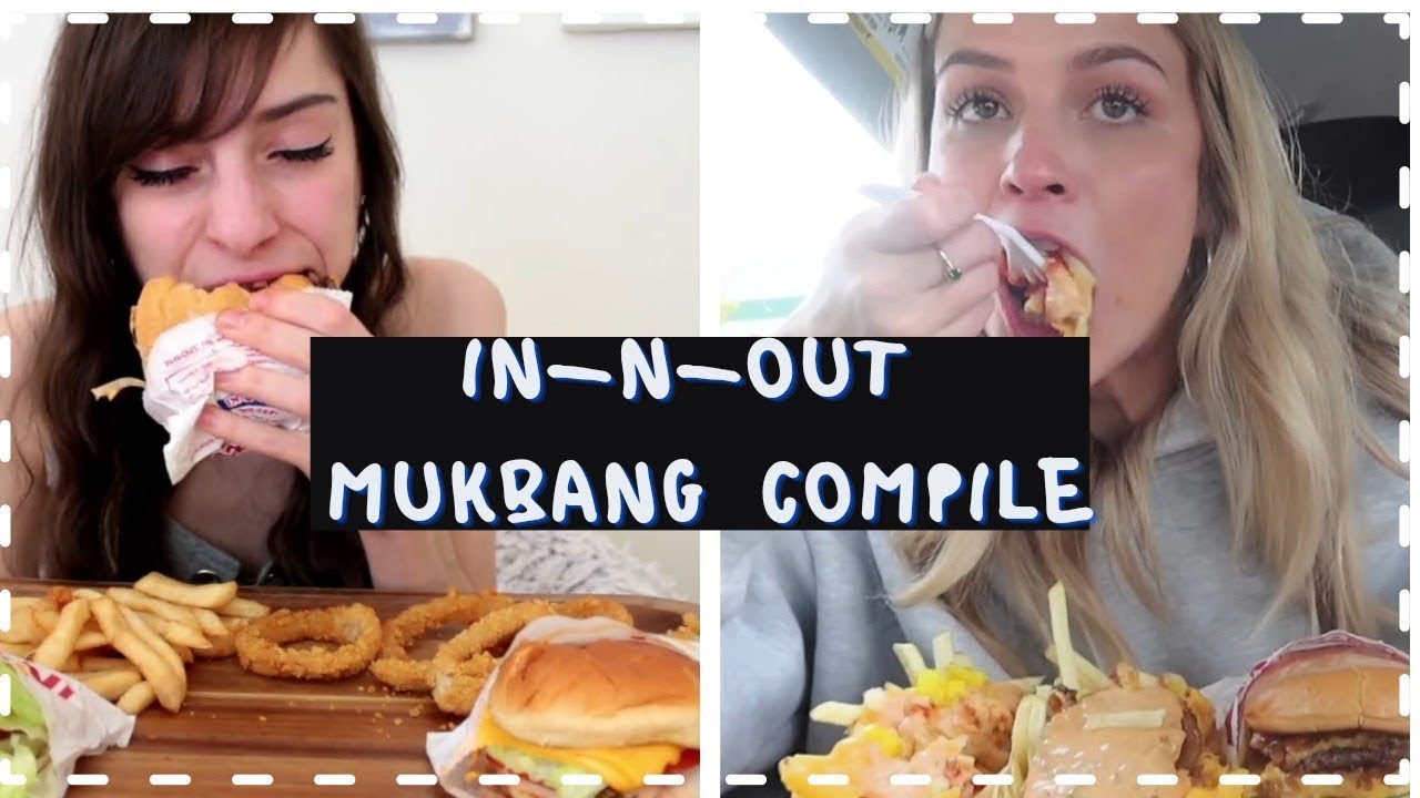 IN N OUT MUKBANG ASMR EATING SHOW COMPILE || PHOEBE KOFFORD LEXI BABE ...