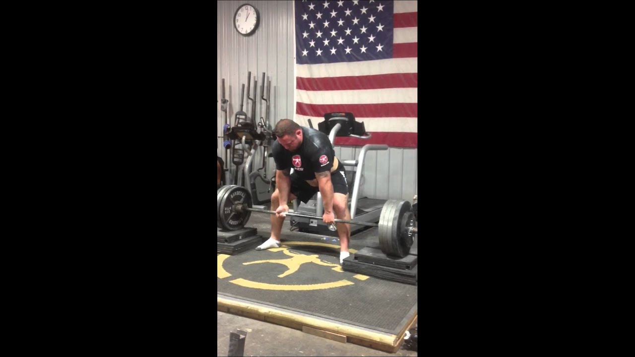 Brian Carroll -6" block pull 455x3 - YouTube