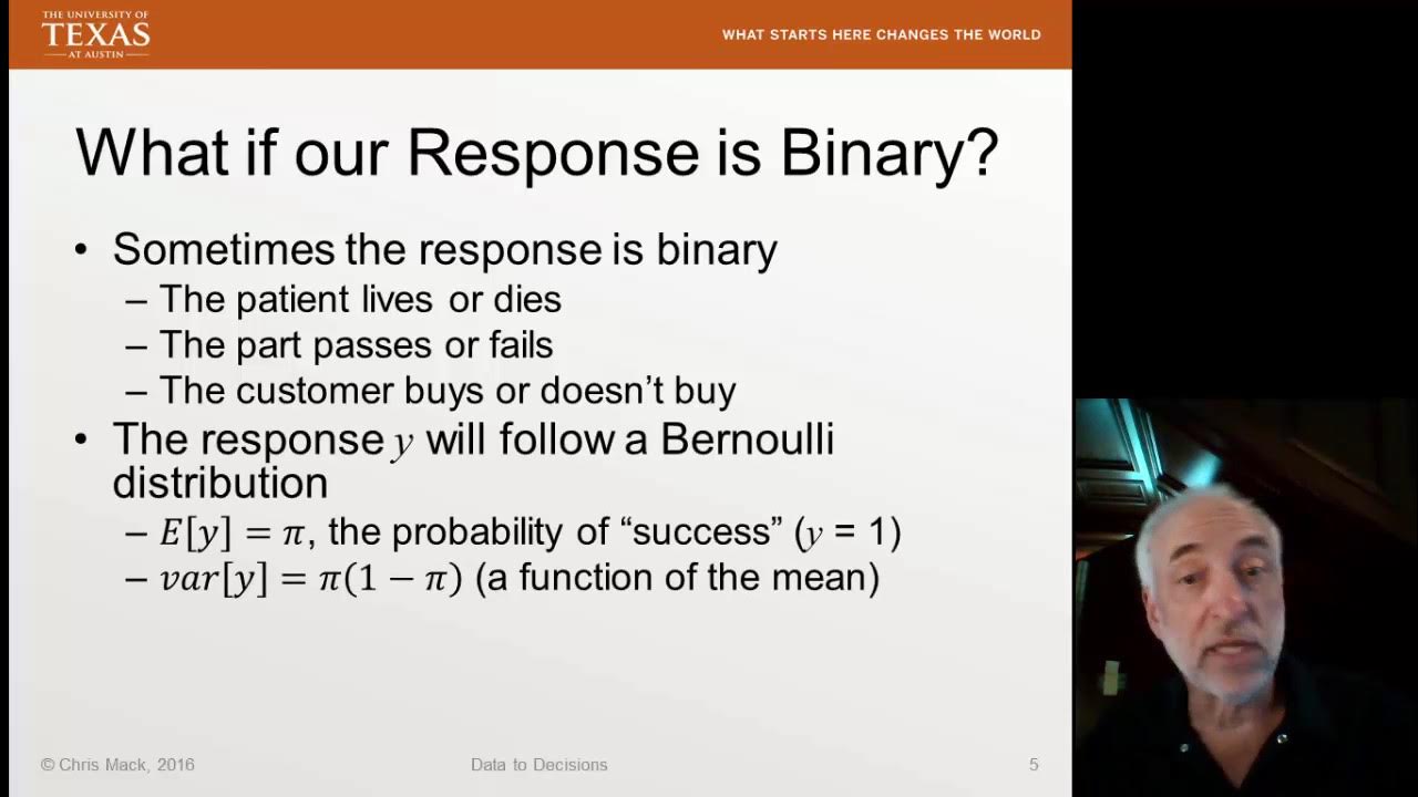 Lecture58 (Data2Decision) Generalized Linear Modeling - YouTube