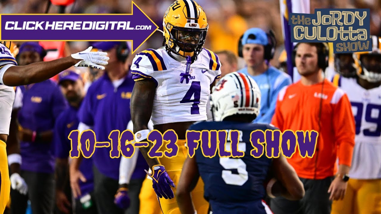 The Jordy Culotta Show | LSU Football Beats Auburn 48-18 | LSU Football ...