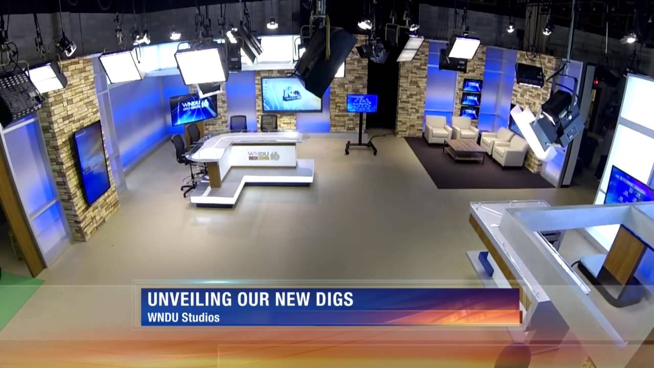 Behind the scenes look at WNDU's new set - YouTube