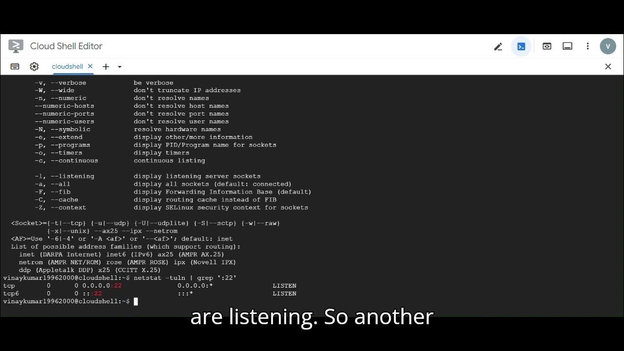 Ssh And Netstat Commands Linux Commands Linuxlearning Netstat 7325