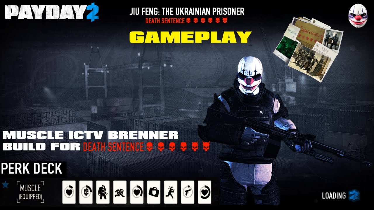 PAYDAY 2 - DEATH SENTENCE MUSCLE BRENNER LMG BUILD -The Ukrainian ...