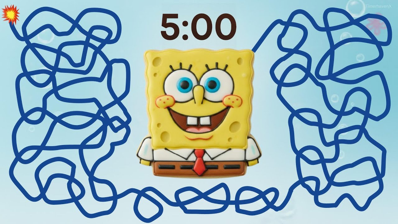 5 Minute Timer Bomb | Spongebob Cookie Countdown 🍪💙 - YouTube