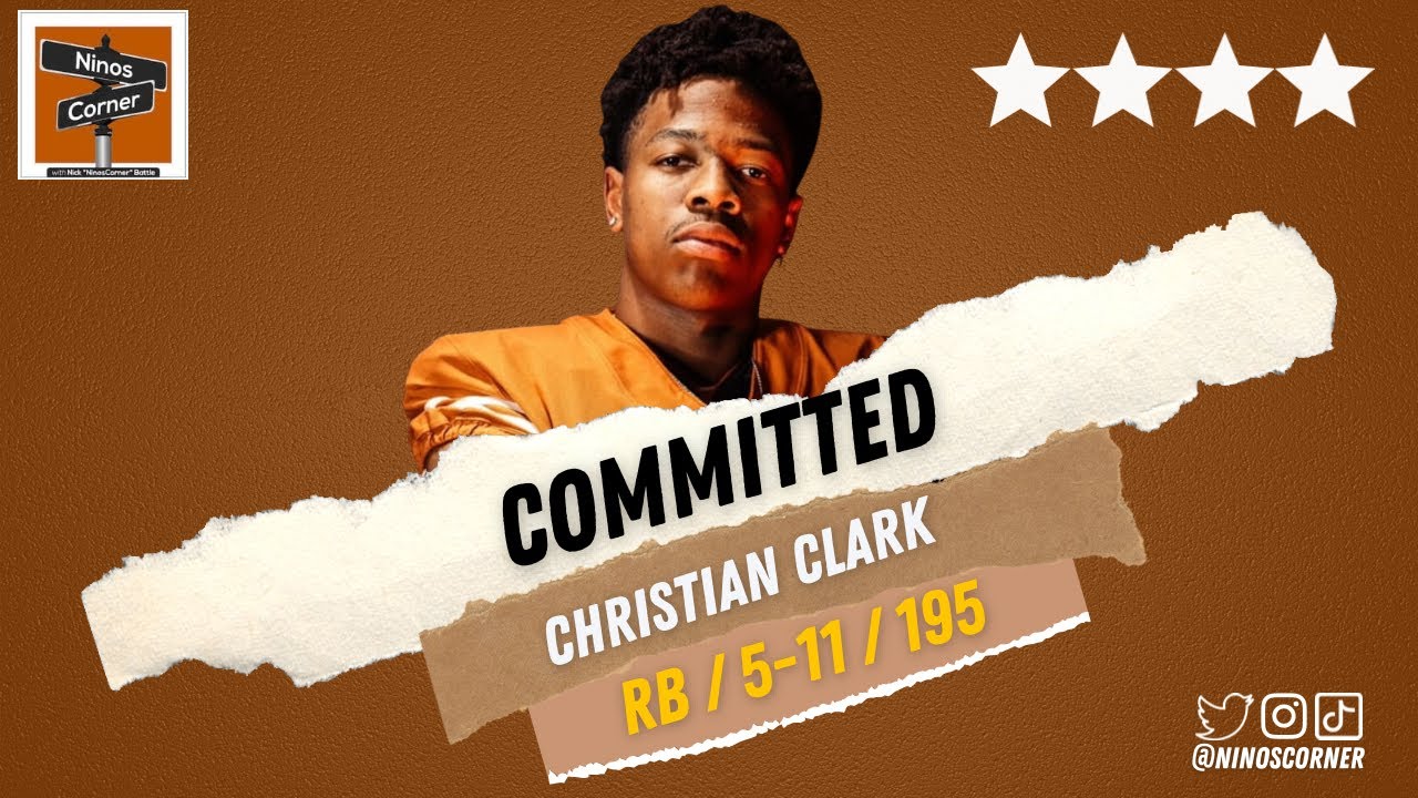 Texas adds 4⭐️ RB, Christian Clark, to its 2024 class - YouTube