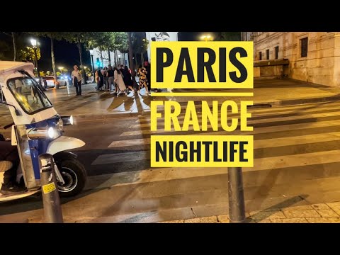 Paris France Night walking tour || Paris Nightlife || Paris 4k - YouTube