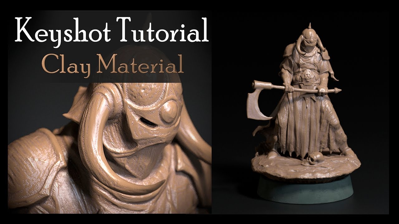 Keyshot Clay Material, Mini Tutorial - YouTube