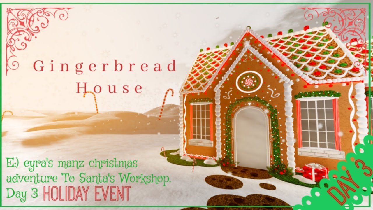 Roblox Studio Christmas Gingerbread House Speedbuild 🎄🎅|| 7 Day ...