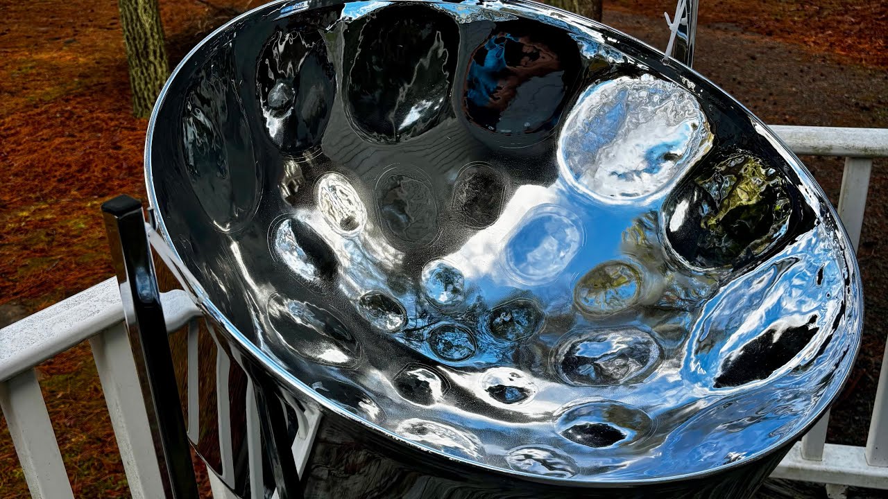 Chrome Low G Baritone Lead Steel Pan - YouTube