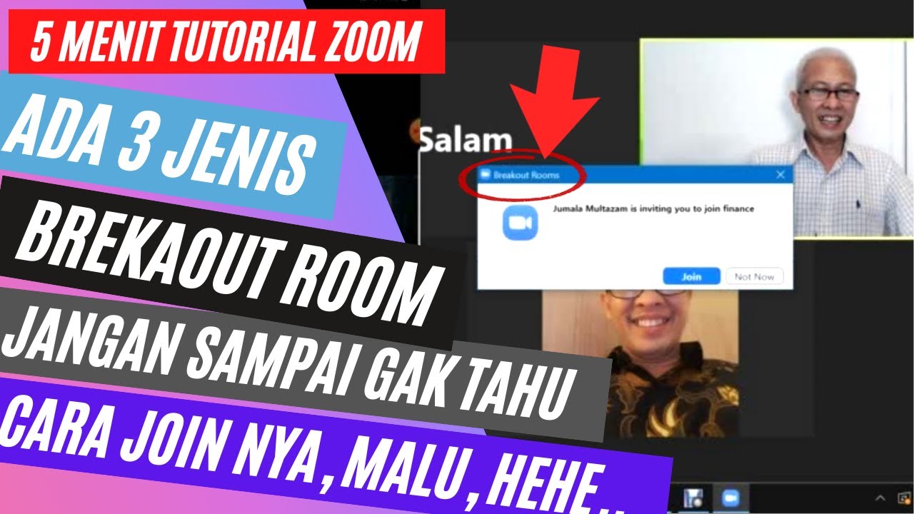 ZT#36. CARA JOIN BREAKOUT ROOM DI ZOOM BAGI PESERTA | 5 MENIT TUTORIAL ZOOM - YouTube