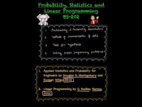 Probability, Statistics and Linear programming syllabus review| Ip ...