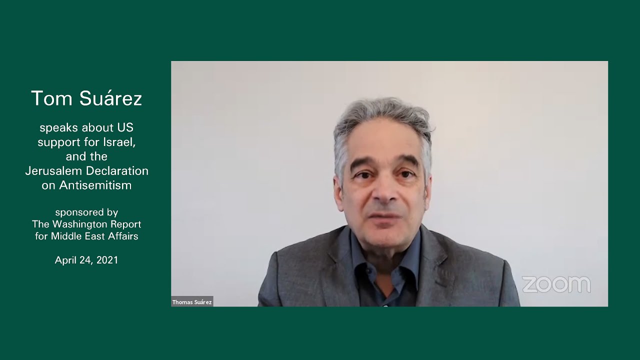 Tom Suárez discusses antisemitism, US support for Israel (Washington ...