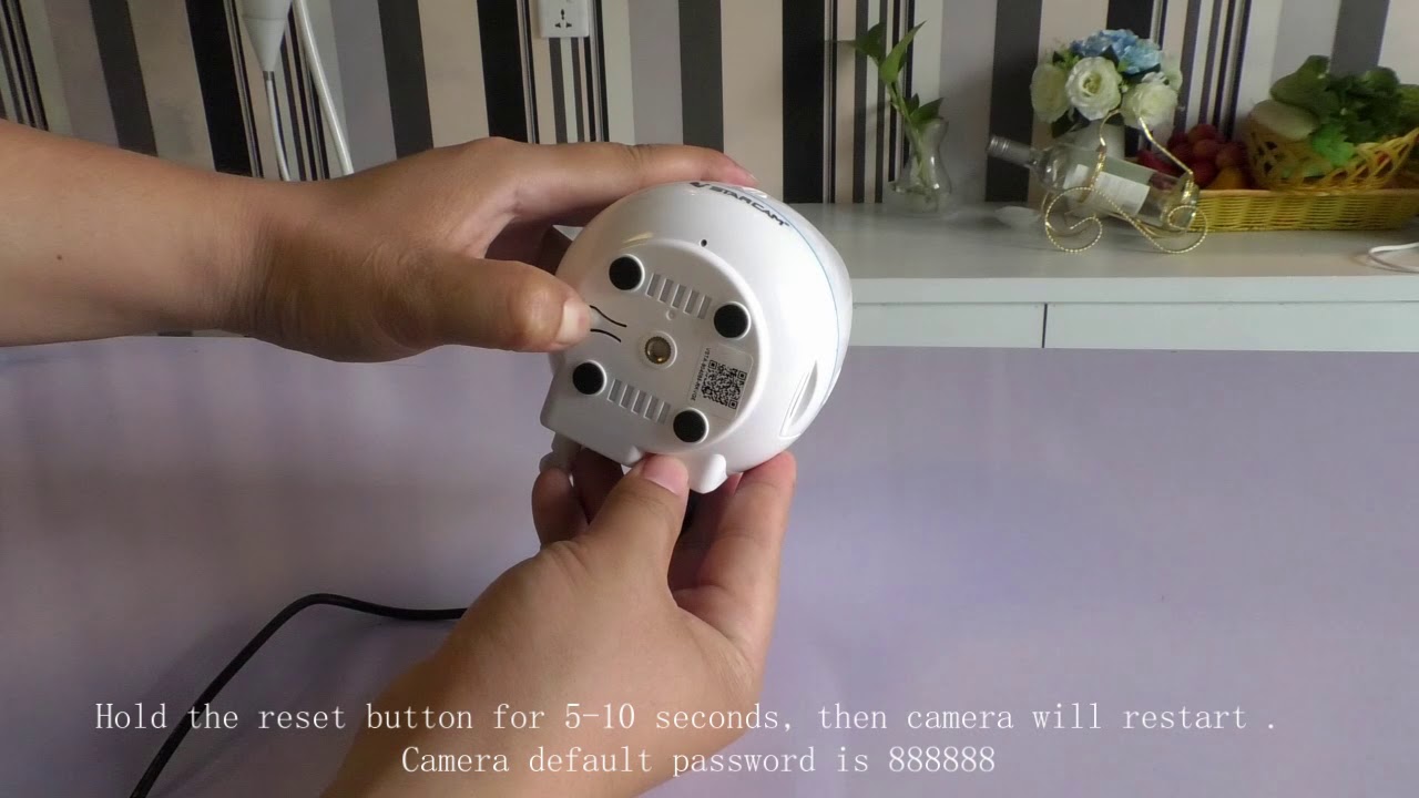 How to Reset VStarcam IP Camera E27 to Factory Default - YouTube