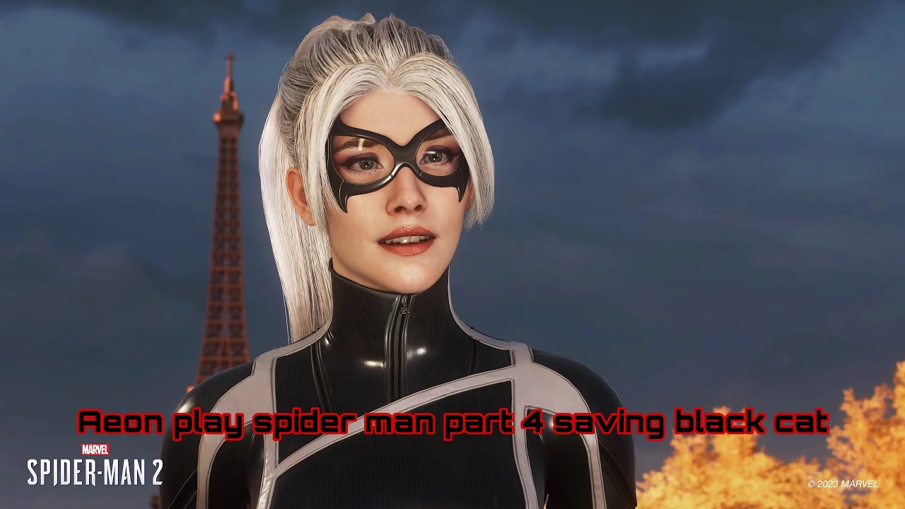 Aeon play spider man part three saving black cat - YouTube