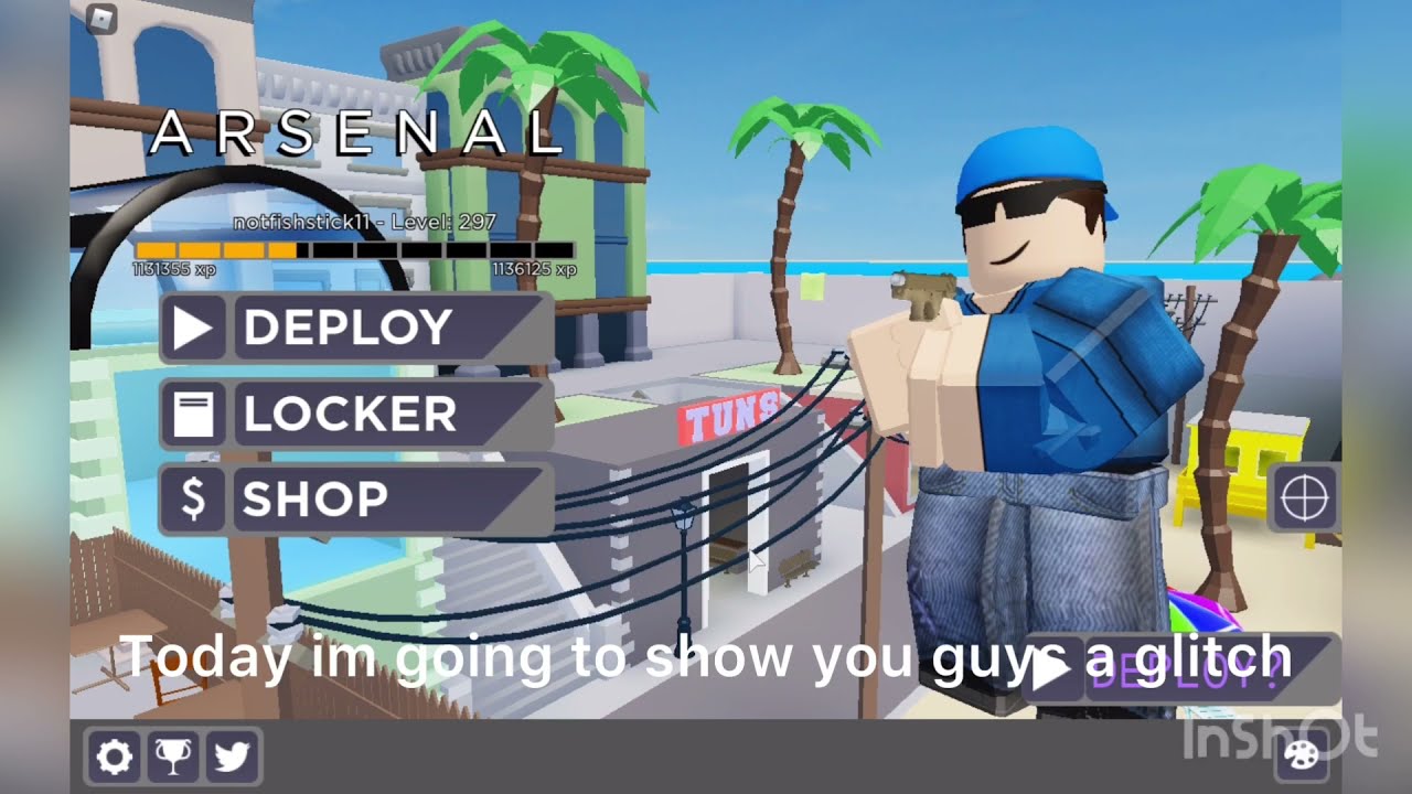 Beach Map Glitch In Arsenal (ROBLOX) - YouTube