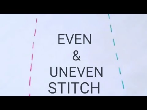 Even and Uneven stitch Or RUNNING STITCH Embroidery Hand stitch - YouTube