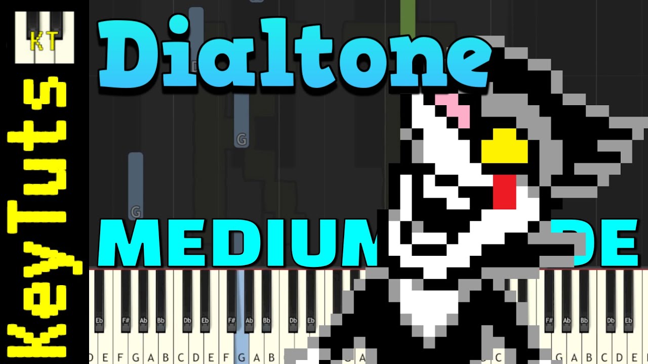 Dialtone [Deltarune: Chapter 2] by Toby Fox - Medium Mode [Piano Tutorial] (Synthesia) - YouTube