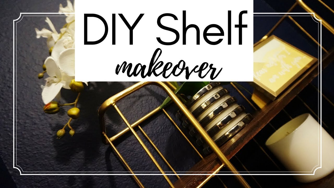 DIY Shelf Makeover - YouTube