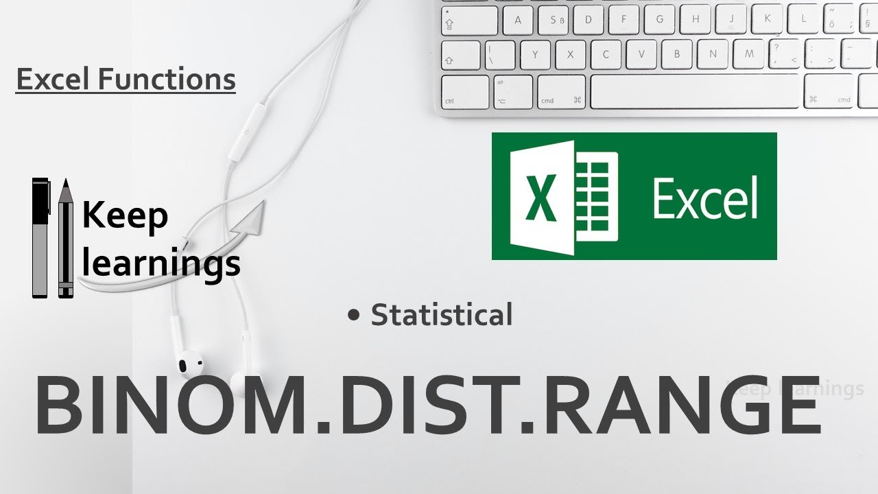 Excel BINOM DIST RANGE Function - YouTube