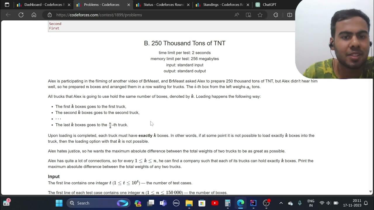 Codeforces Round 909 Div 3 Screencast😡 Youtube