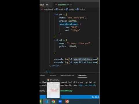 optional chaining in javascript | objects in javascript | javscript interview questions - YouTube